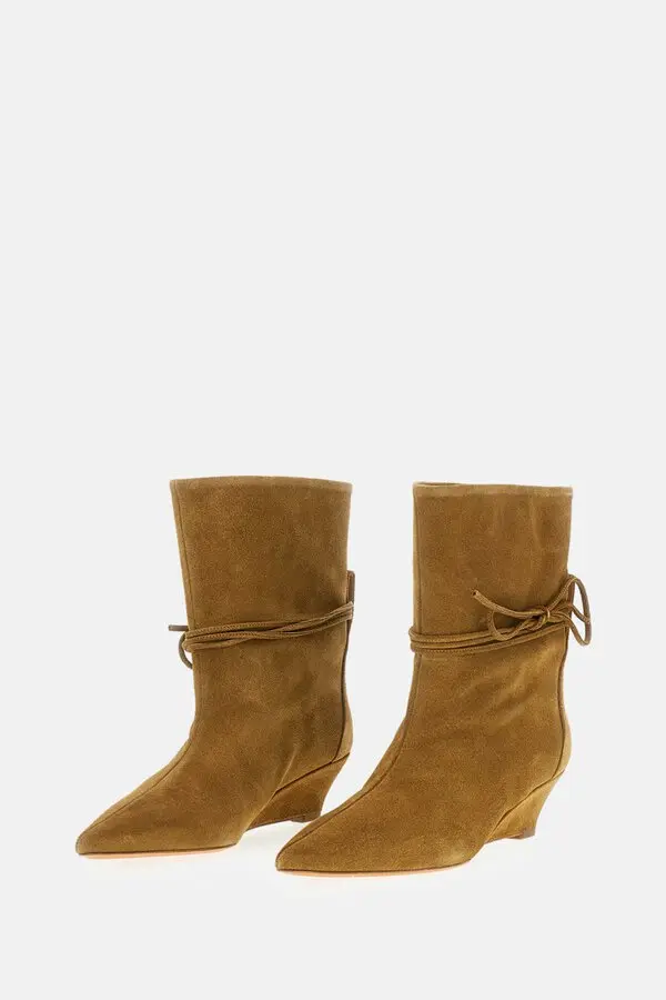 ODISSI Gemma Wedge Ankle Boot - Verde