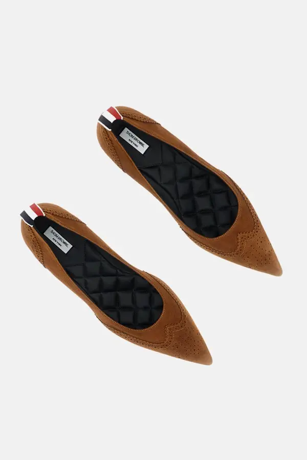 Thom Browne Decolleté Wingtip Velukid 50mm