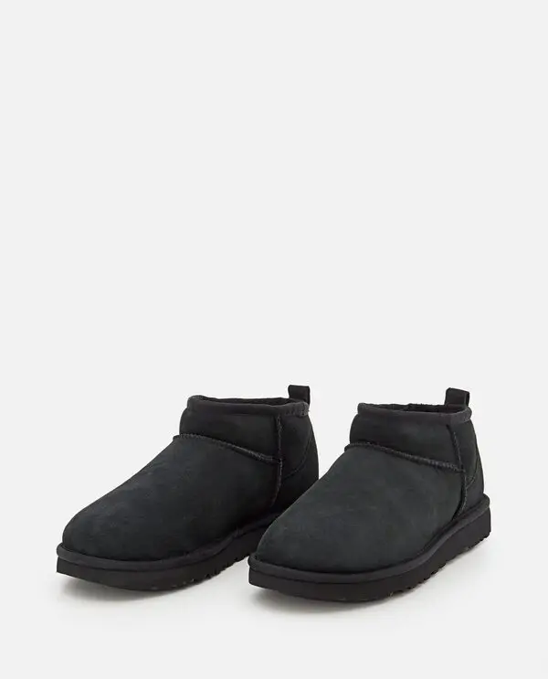 UGG Ultra Mini Classic Ankle Boots - Black