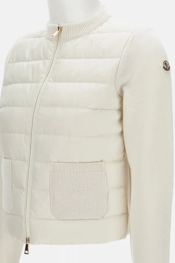 Moncler Wool Cardigan - White