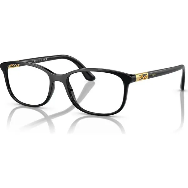 VOGUE EYEWEAR 53mm Rectangle Optical Glasses - Black