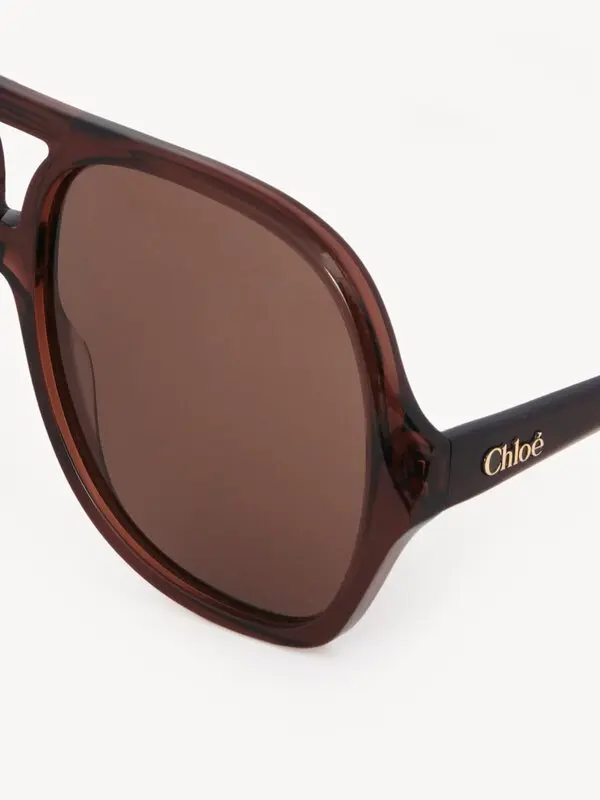 Chloé Salomé Pilot-frame Sunglasses