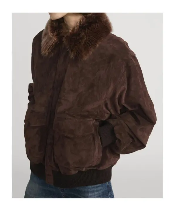 FRAME Long-sleeved Leather Jacket