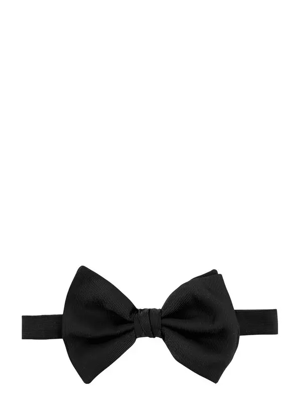 Giorgio Armani Silk Bow Tie - Black