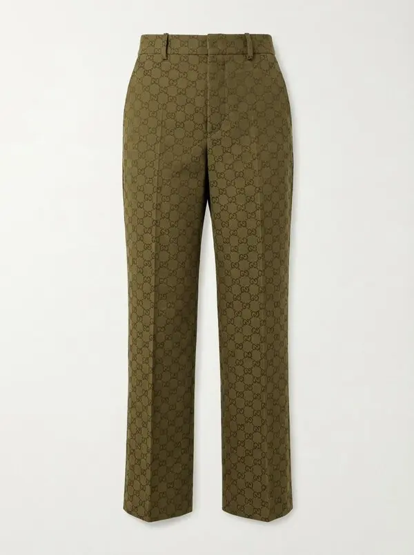 Gucci Gg Jacquard Tailored Trousers