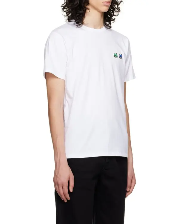Maison Kitsuné Chest Logo-patch Detail T-shirt