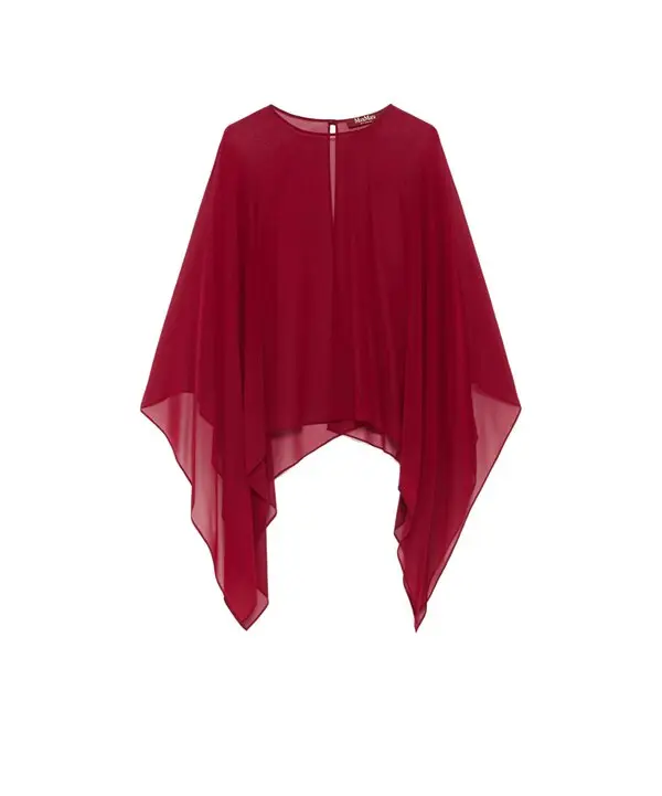 Max Mara Round Neck Shawl With Openwork Detail