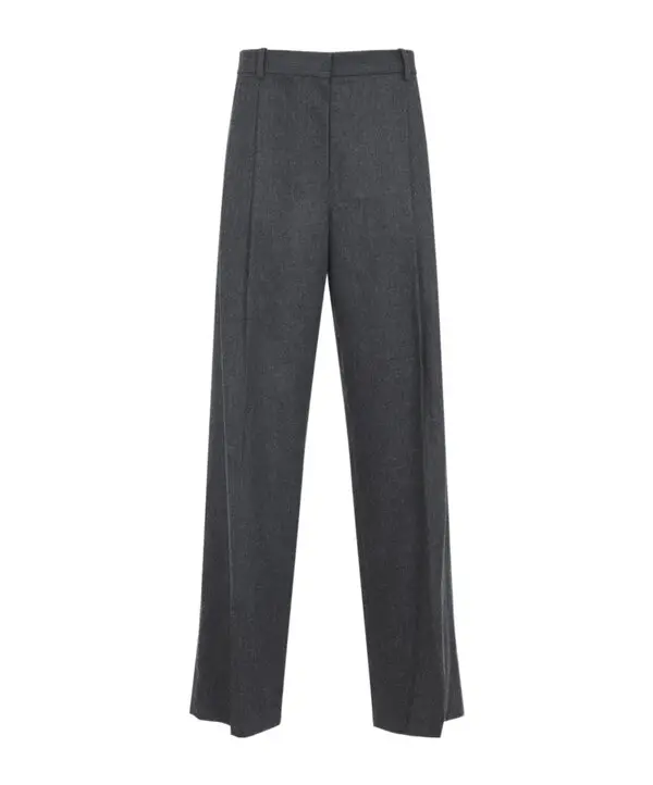 Khaite Pleated Straight-leg Trousers
