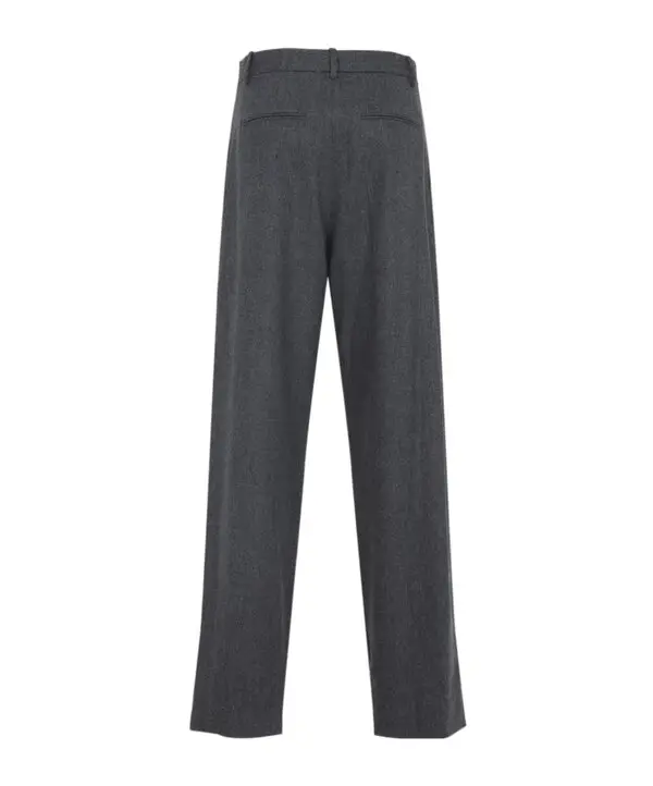 Khaite Pleated Straight-leg Trousers