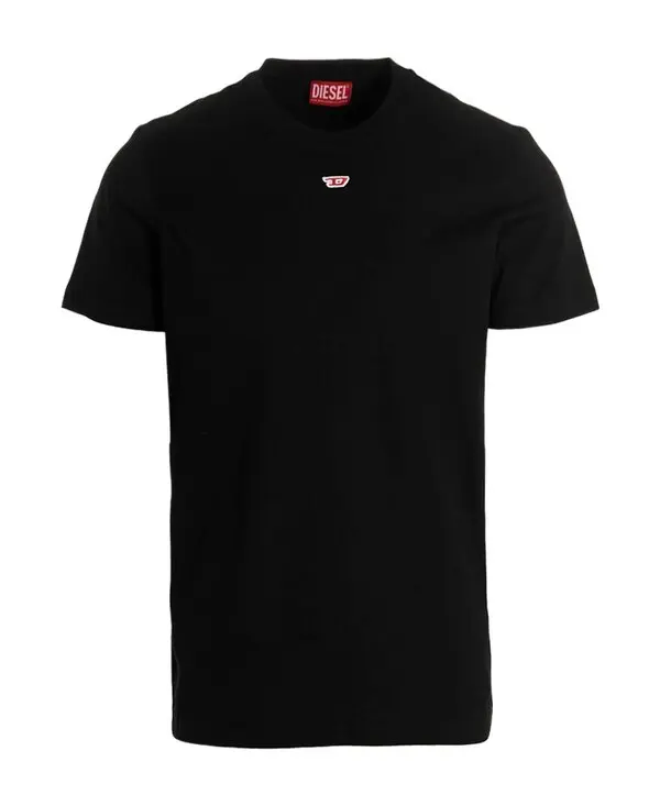 DIESEL® T-diegor-d Logo-patch Crewneck T-shirt - Black