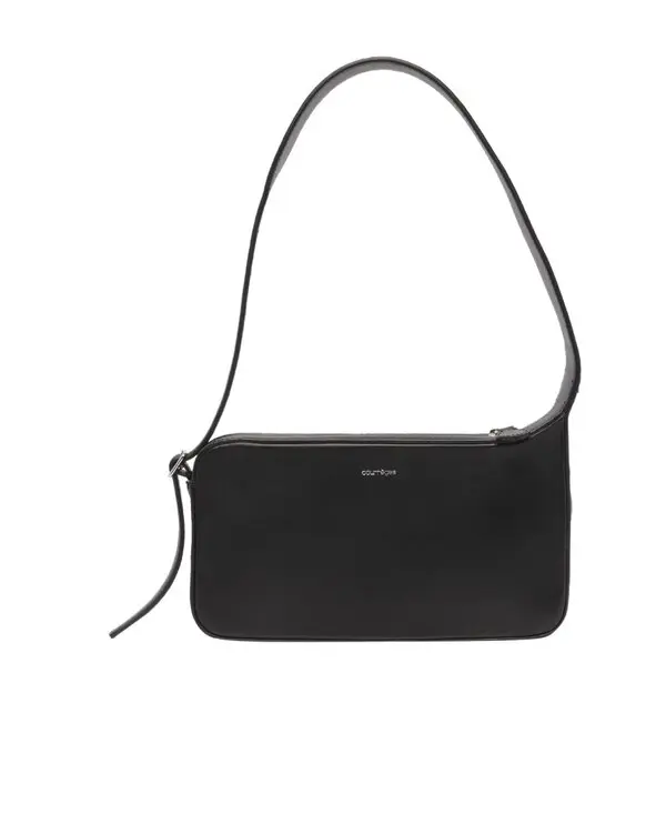 COURREGES Courrèges Logo Printed Zip-up Shoulder Bag