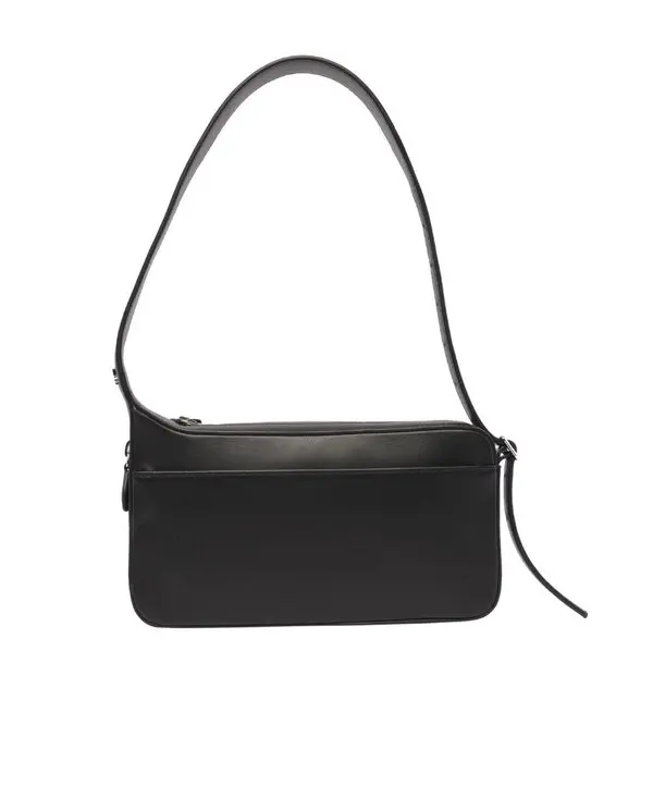 COURREGES Courrèges Logo Printed Zip-up Shoulder Bag