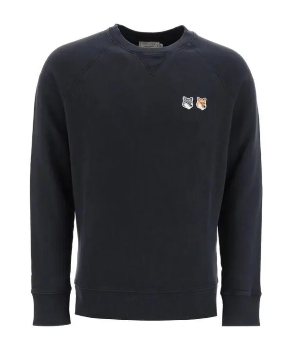 Maison Kitsuné Double Fox Head Patch Sweatshirt - Black