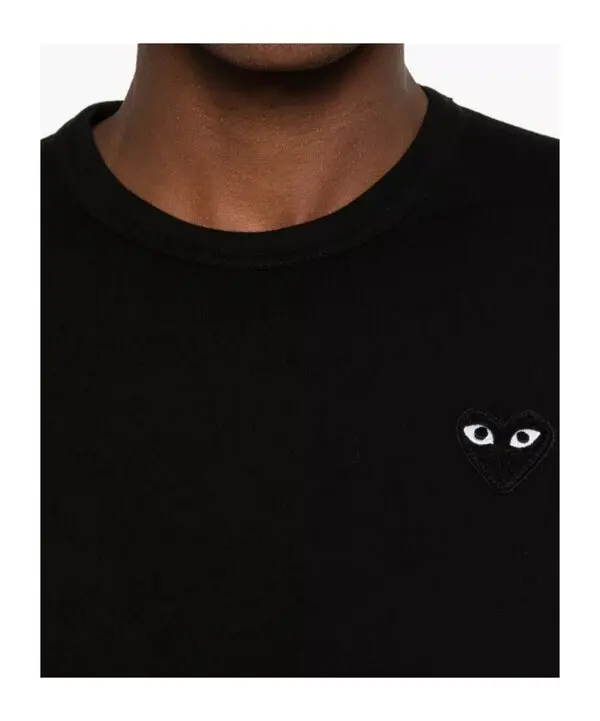 Play Comme Des Garcon Heart-patch T-shirt