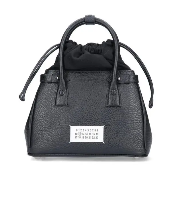 MAISON MARGIELA 5ac Logo Patch Small Drawstring Tote Bag