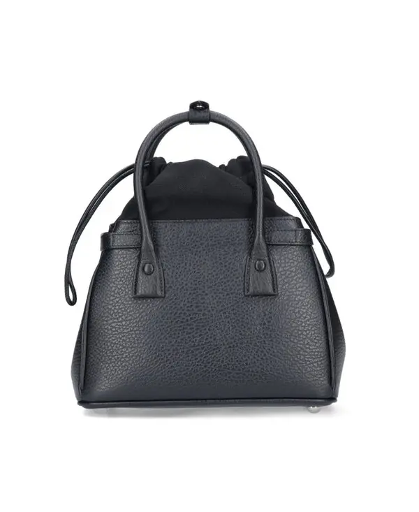 MAISON MARGIELA 5ac Logo Patch Small Drawstring Tote Bag