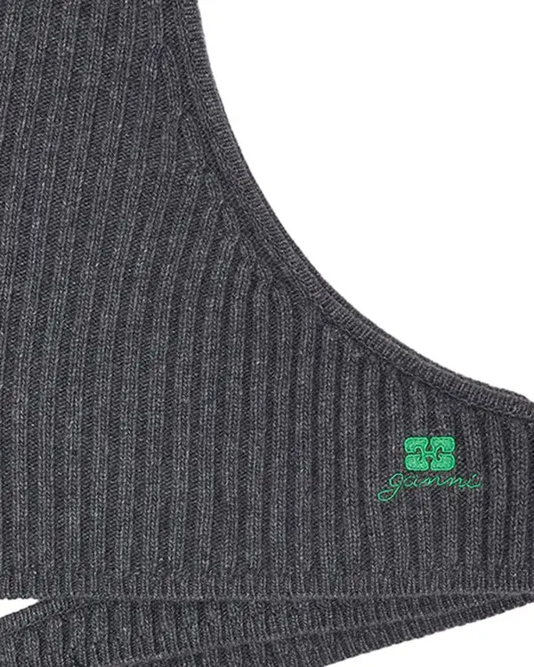 GANNI Logo-embroidered Balaclava