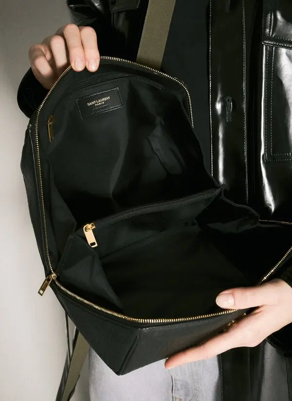 Saint Laurent Logo-plaque Wash Bag