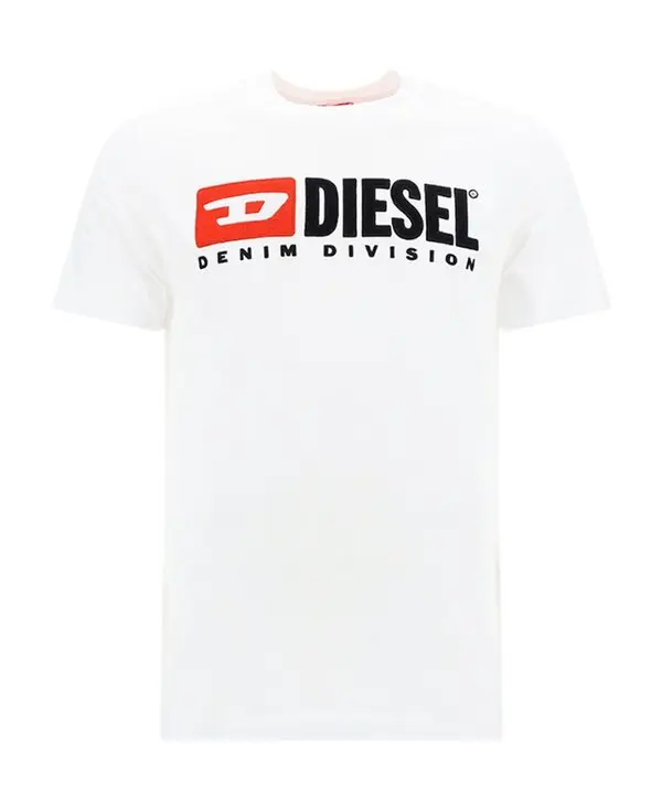 DIESEL® Logo Detailed Crewneck T-shirt - White