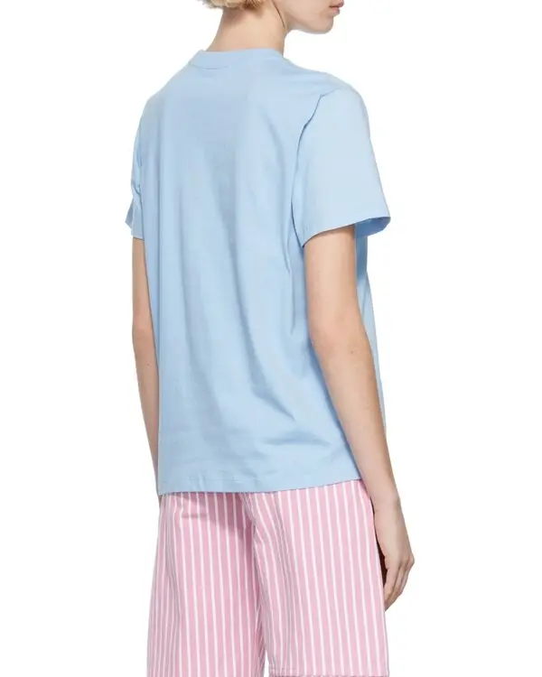 GANNI Smiley Crewneck T-shirt