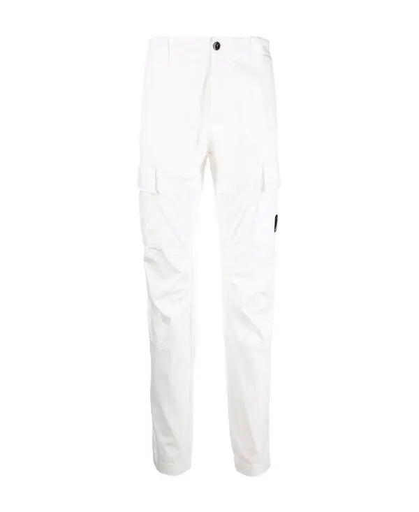 C.P. COMPANY Lens-detail Cargo Trousers - White