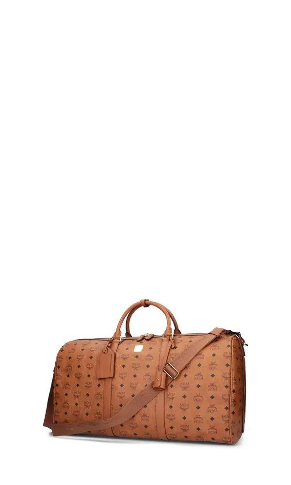Mcm Ottomar Logo Patterned Weekender Duffel Bag