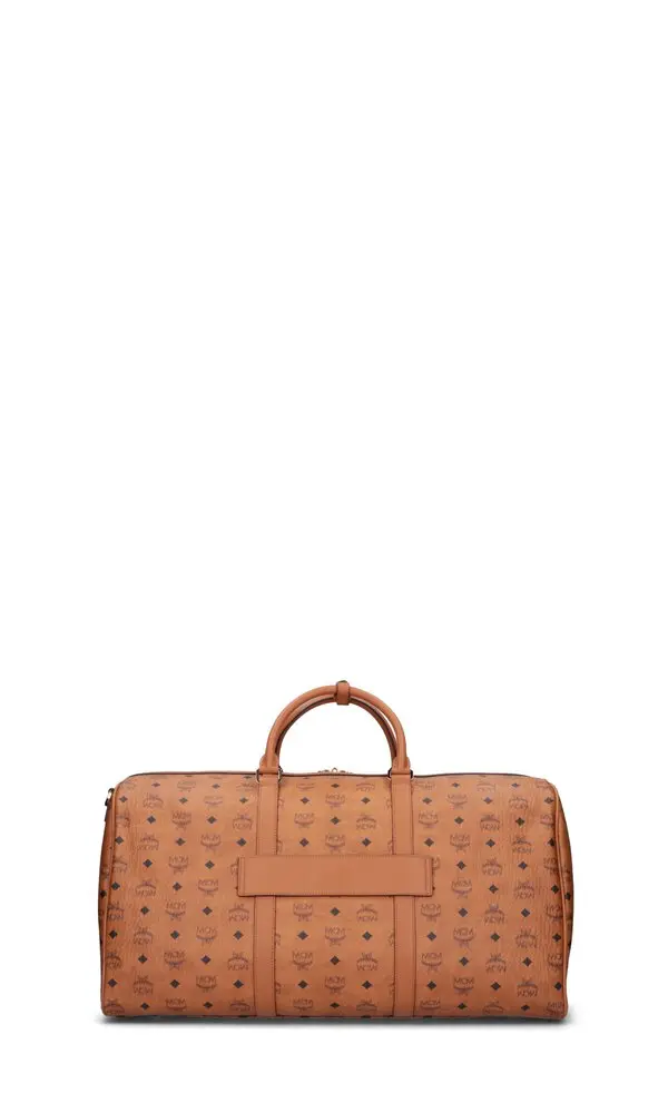 Mcm Ottomar Logo Patterned Weekender Duffel Bag