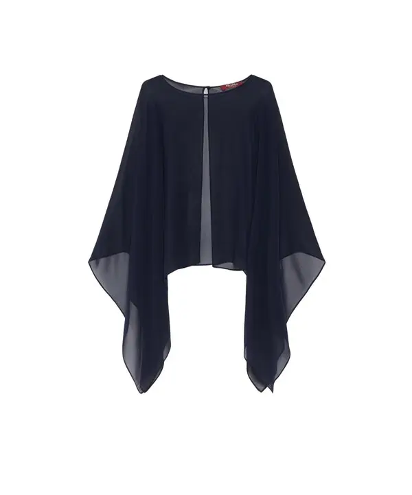 Max Mara Round Neck Shawl With Back Cutout Detail - No