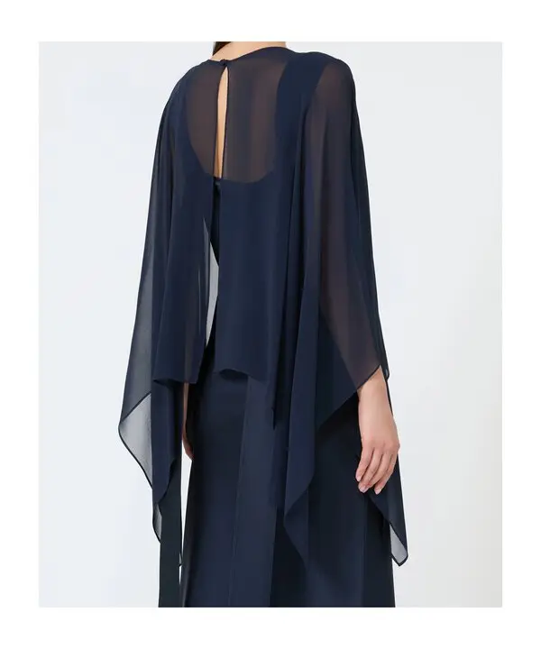 Max Mara Round Neck Shawl With Back Cutout Detail - No