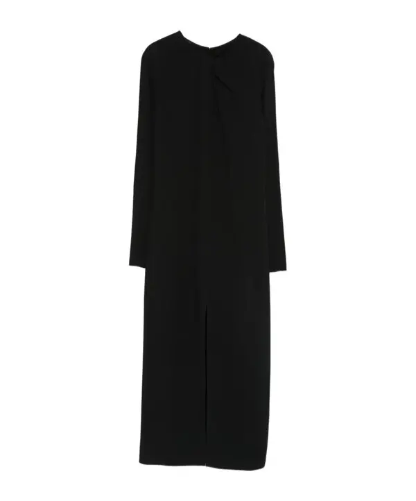 Gucci Split Twisted Maxi Dress With Long Sleeves