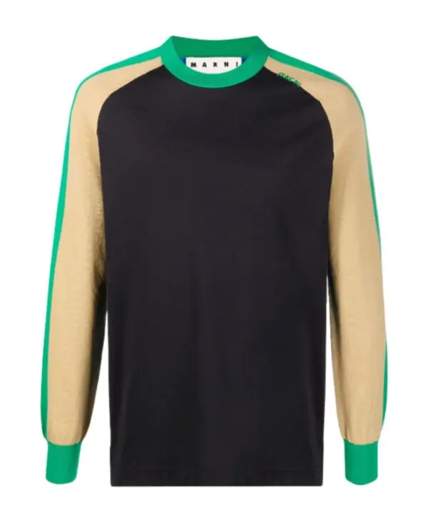 Marni Colour-block Cotton Sweatshirt