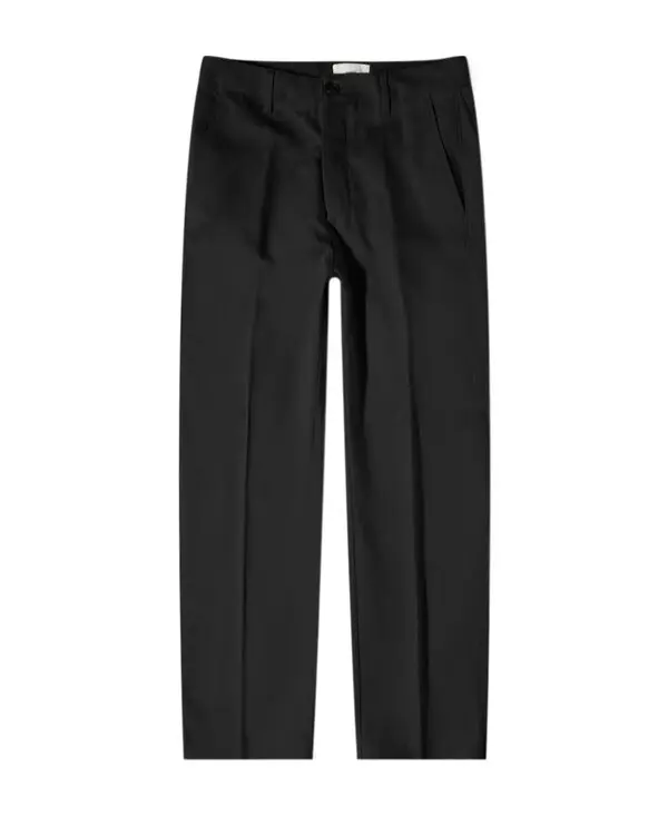 AMI Paris Mid-rise Cropped Trousers - Black