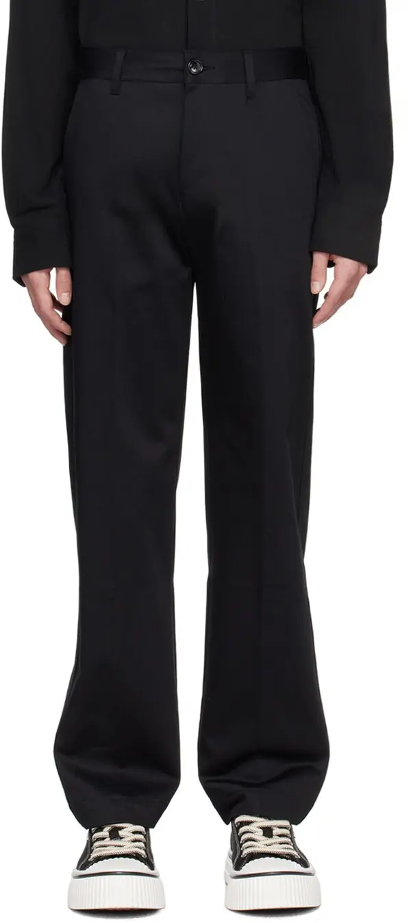 AMI Paris Mid-rise Cropped Trousers