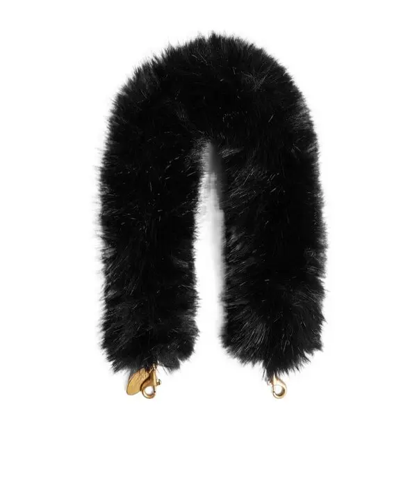 Balenciaga Animal-free Fur Strap With Engraved Logo