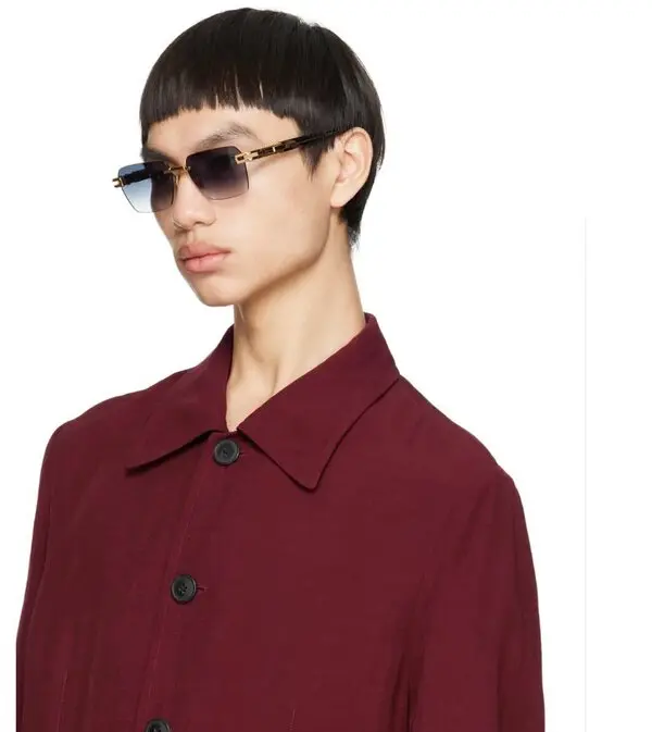 Dita Rimless Square-frame Sunglasses