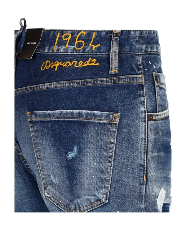 Dsquared2 Distressed Medium Hiking Jeans