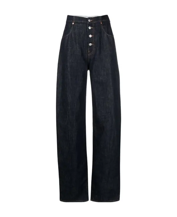 MAISON MARGIELA High-waist Wide-leg Jeans - Blue