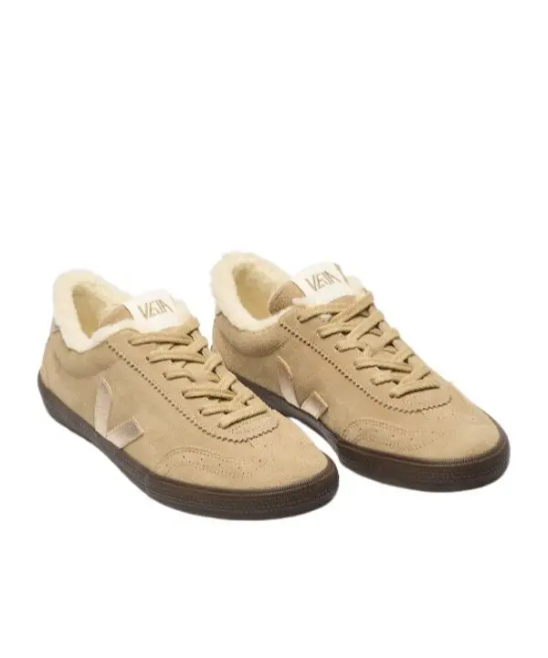 VEJA Shearling Detailed Lace-up Sneakers