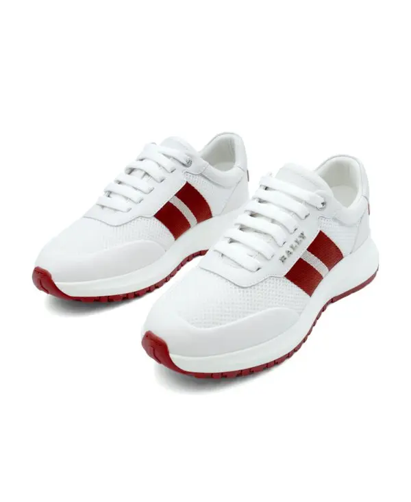 Bally Mesh Panel Leather Low-top Sneakers