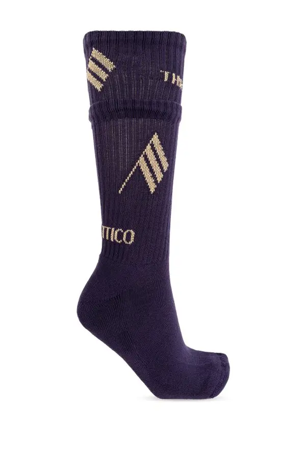Attico Logo Intarsia Socks