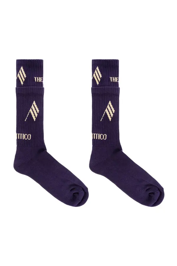 Attico Logo Intarsia Socks