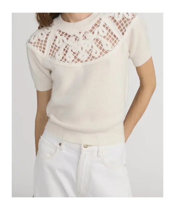 FRAME Openwork Design Sweater