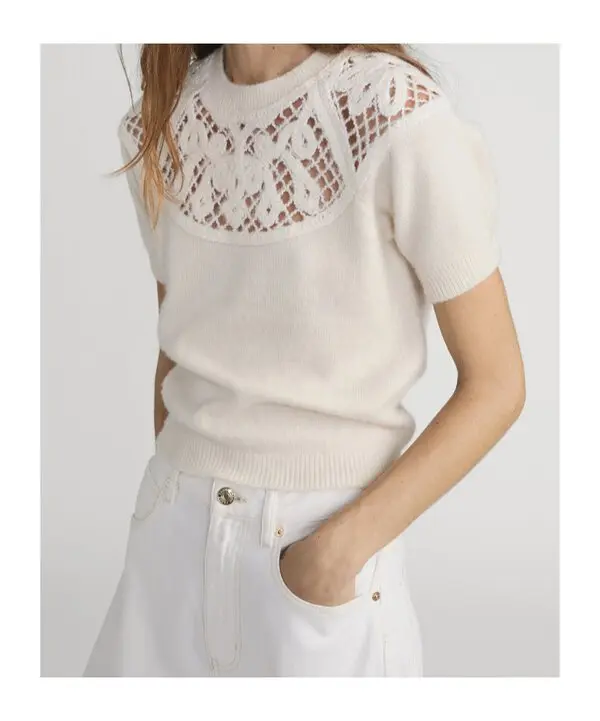 FRAME Openwork Design Sweater