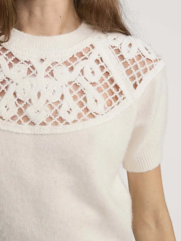 FRAME Openwork Design Sweater