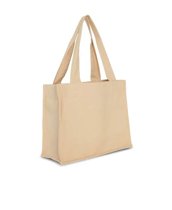 GANNI Logo Embroidered Open Top Tote Bag