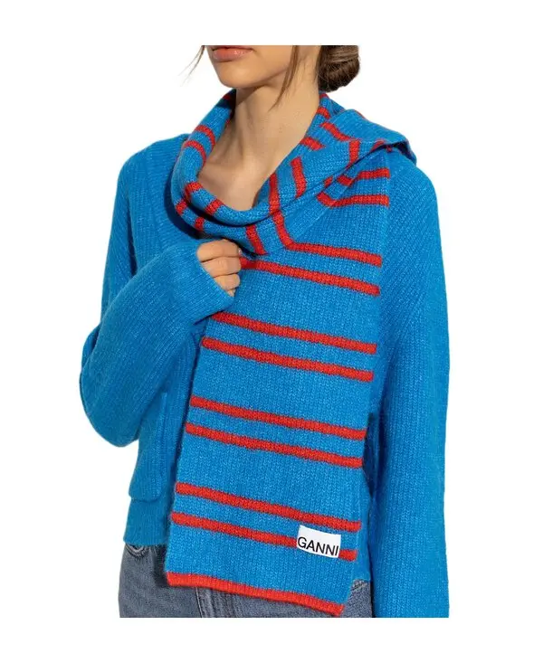 GANNI Soft Wool Scarf