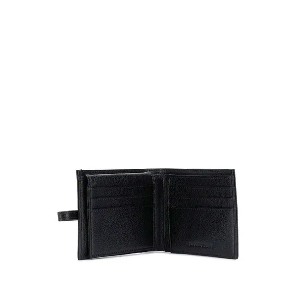 Emporio Armani Textured Leather Wallet Card Holder