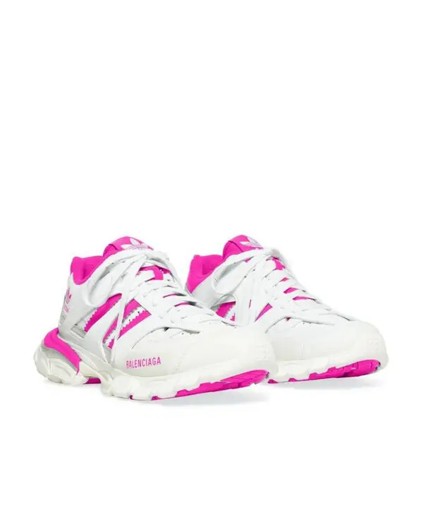 Balenciaga Adidas Track Forum Low Top Sneakers - White