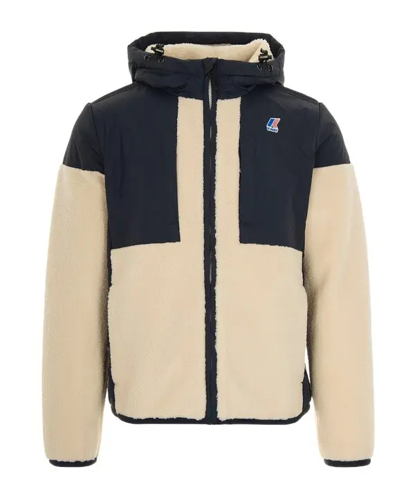 K-WAY Zip Up Hoodie With Logo And Patch Pockets