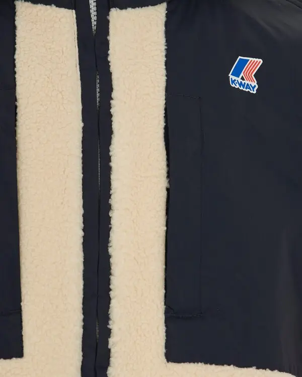 K-WAY Zip Up Hoodie With Logo And Patch Pockets